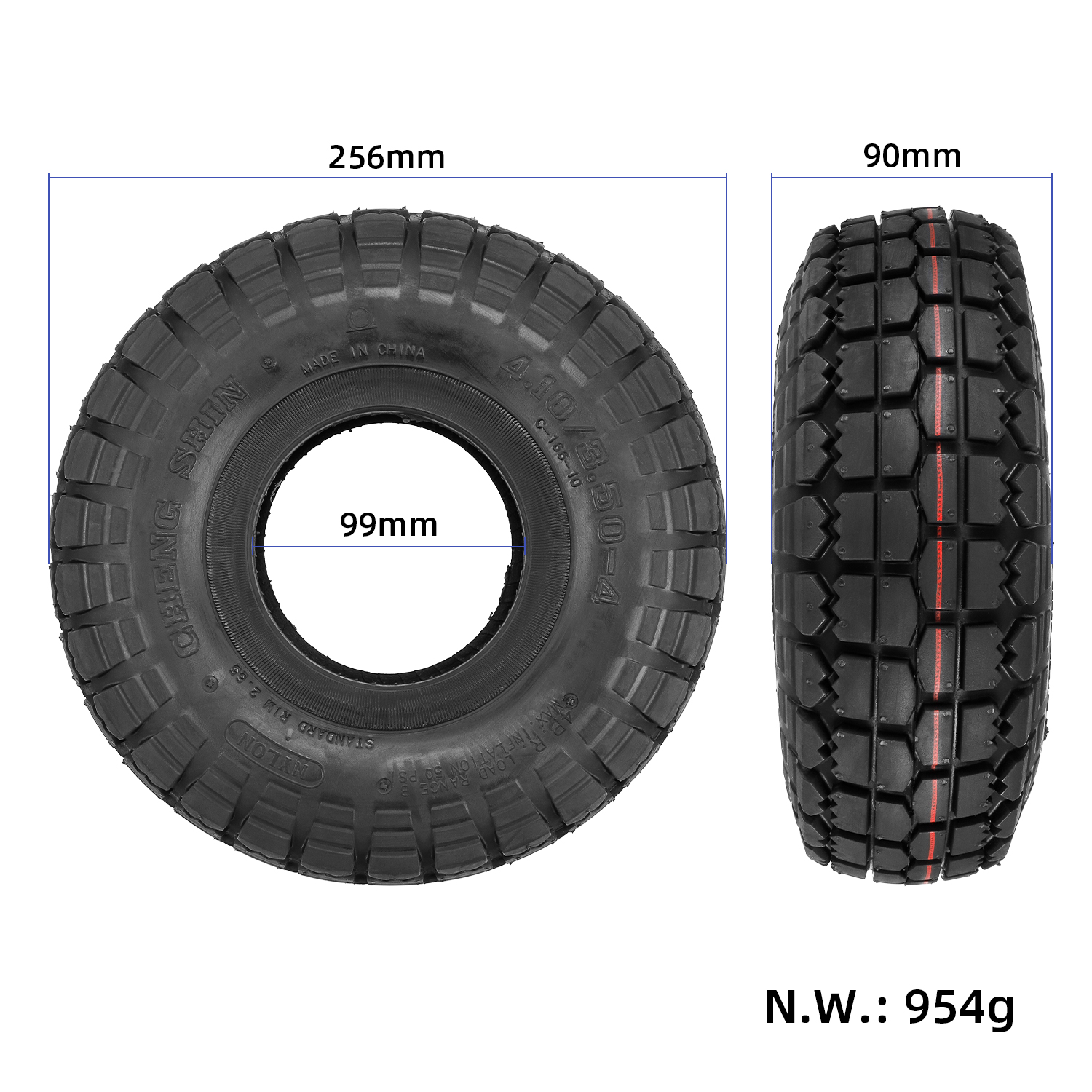 CHENG SHIN -CST 4.10/3.50-4 cover tire – ULIP