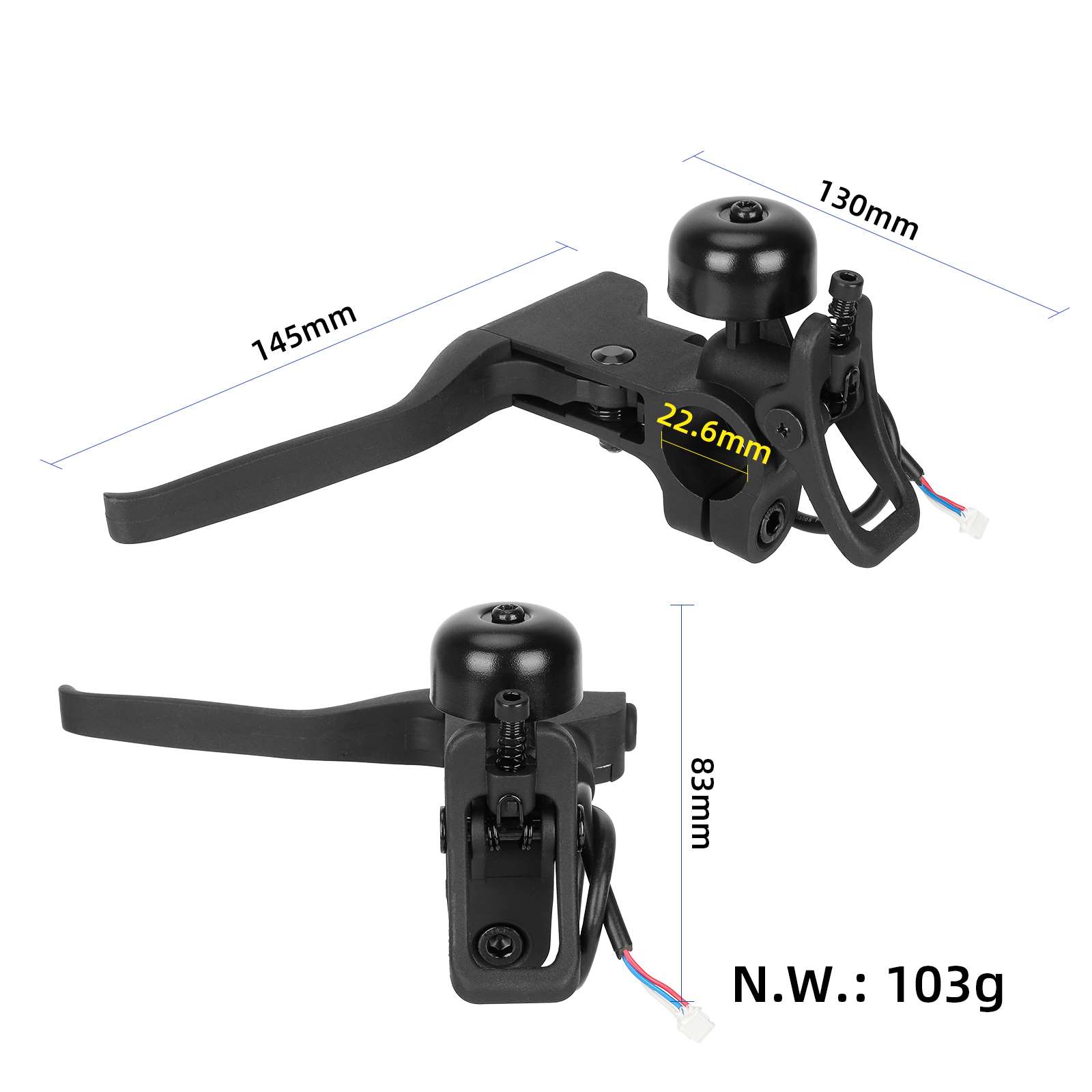 Left brake lever with bell for xiaomi/Ninebot scooters – ULIP